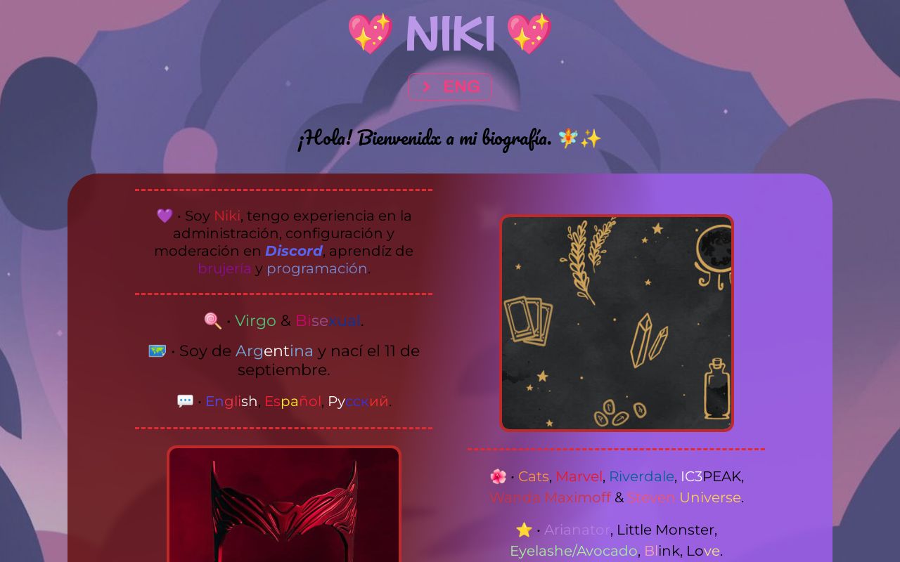 Carrd de Niki